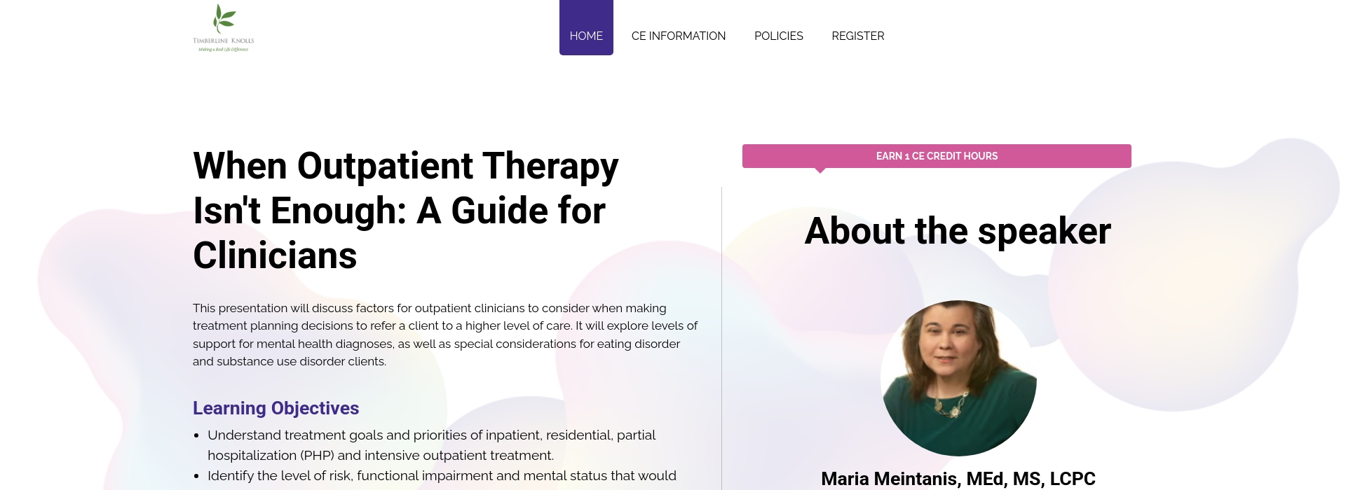 When Outpatient Therapy Isn't Enough: A Guide for Clinicians